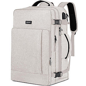 BIKROD Backpack for Men and Women, Laptop Backpack for School Teens with USB Charging Port Fits 15.6 Inch Laptop, Water Resistant Durable Travel Back pack, Business Anti Theft Daypack Gifts, Grey