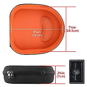 Geekria Shield Headphones Case Compatible with Sony WH-1000XM5, MDR-1RNC, MDR-XB950BT, MDR-XB950N1, WH-CH710N, WH-CH520 Case, Replacement Hard Shell Travel Carrying Bag with Cable Storage (Black)