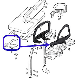 Dr.Acces Golf Cart EZGO Arm Rest Hip Restraint for RXV 2008-2015 Gas&Electric Golf Cart Replace Driver Side#607532