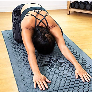 Clever Yoga Mat Towel Non-Slip for Hot Yoga. Grippy Double Sided Suede Microfiber Towel Non-Slip Grip. Multifunctional - No Slip Yoga Mat Towel - Mat Cover - The Travel Yoga Mat Non Slip