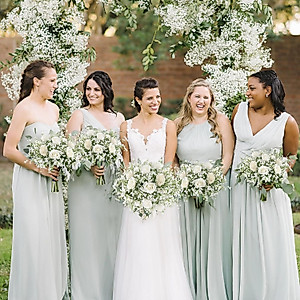 N&T NIETING Babys Breath Artificial Flowers,10Pcs Fake White Baby Breath Flowers Artificial Bulk, Real Touch Faux Babies Breath Gypsophila for Wedding Floral Bouquets Party Decor