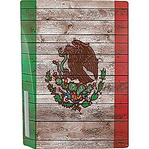 Skinit Decal Gaming Skin Compatible with PS5 Bundle - Mexican Flag Dark Wood Design