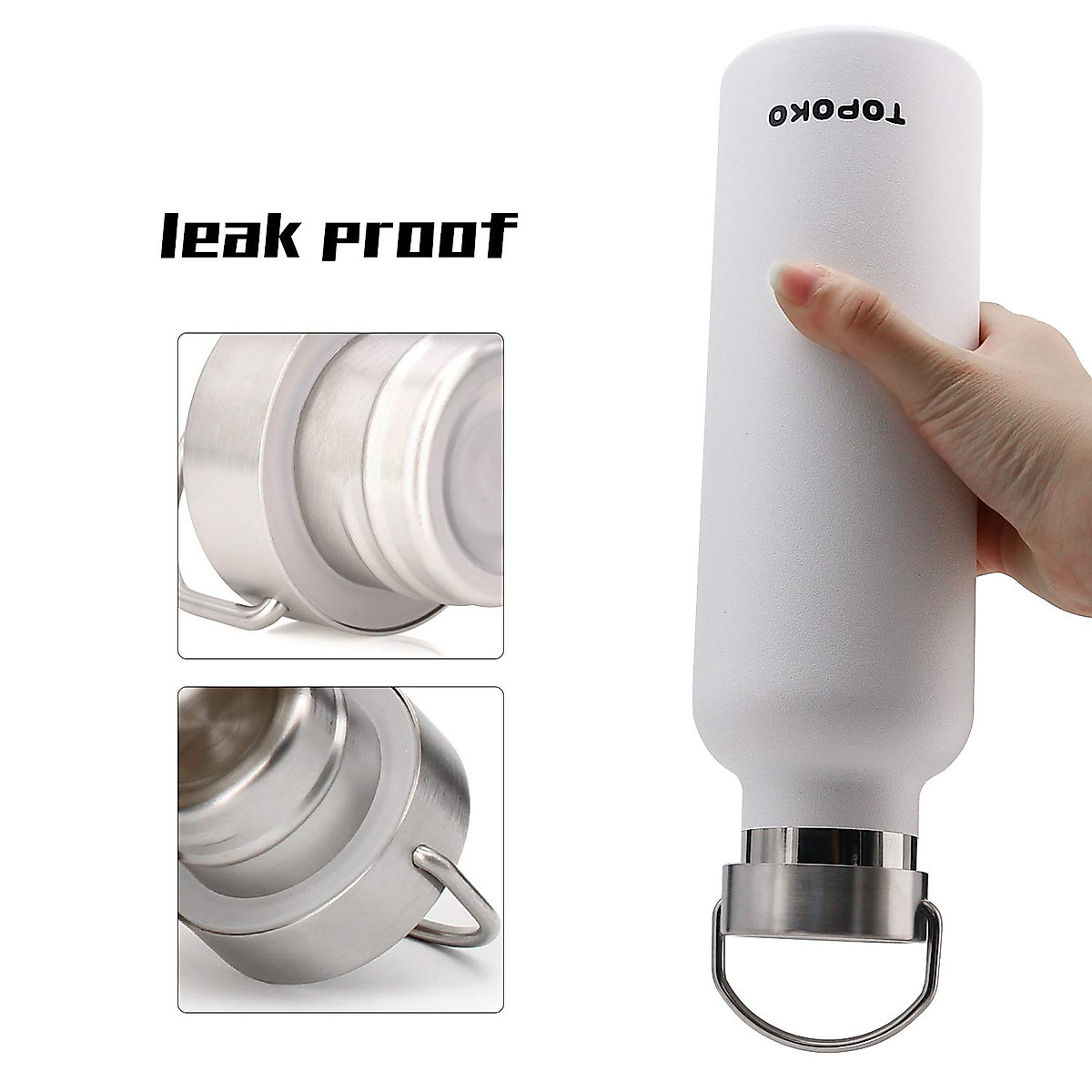 Replacement Lid for Hydro Flask Standard Mouth 12, 18, 21, 24 oz & Simple Modern Ascent 12-64oz Bottles BPA-free Leakproof Metal Lid Water Bottle Accessories