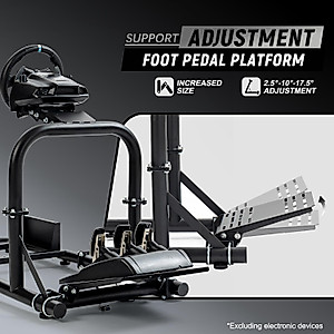 Marada Racing Simulator Cockpit fit for Logitech G27 G29 G920 G923, Fanatec, Thrustmaster T300RS T500R, Upright Stable Sim Racing Cockpit, without Wheel Pedal Shifter Seat