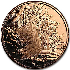 Jig Pro Shop Celtic Lore Series 1 oz .999 Pure Copper Round/Challenge Coin (Banshee)