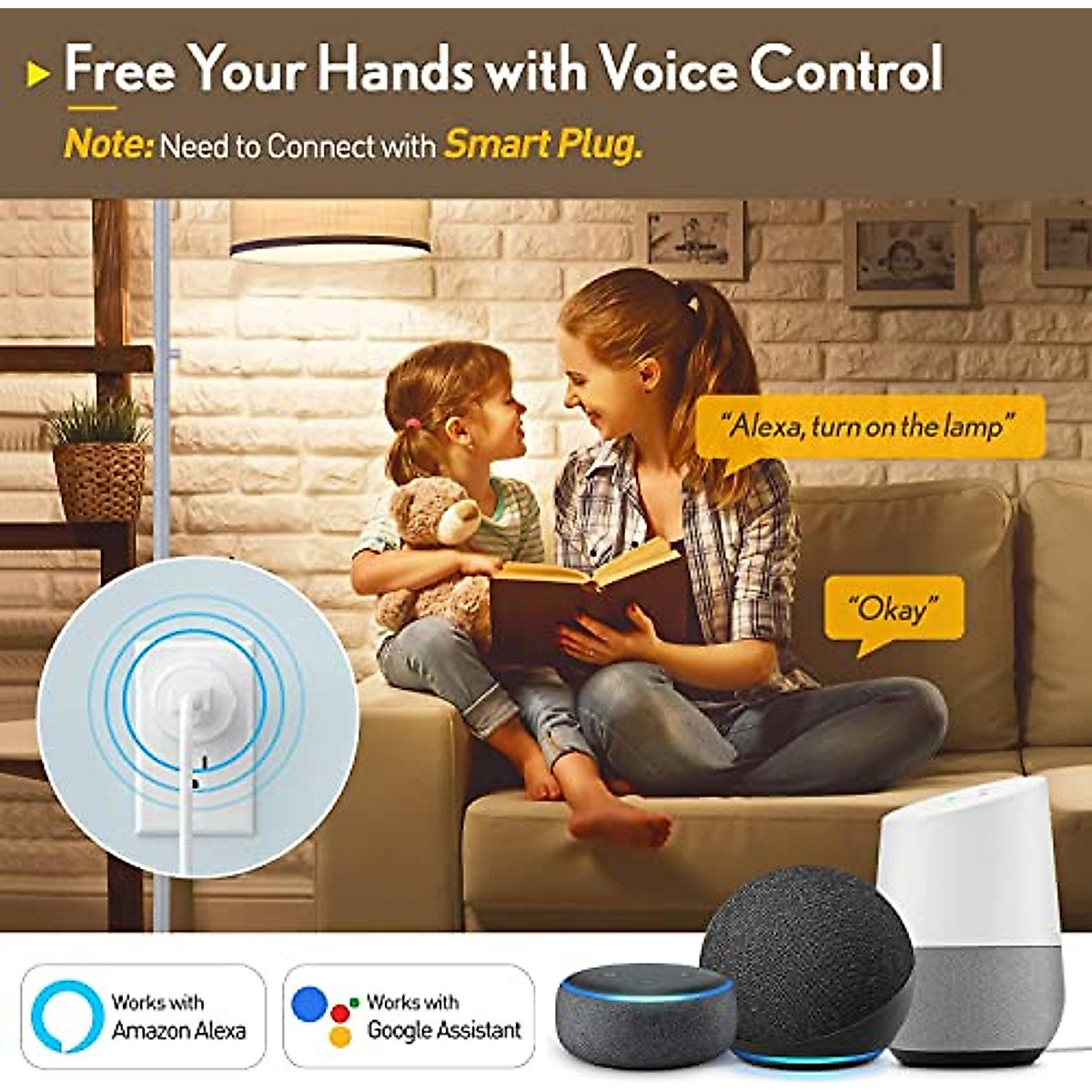 OUTON LED Floor Lamp, 3 Color Temperatures Modern Lamp with Rotary Switch, Adjustable Tall Standing Reading Lamp with Hanging White Linen Texture Shade for Living Room, Bedroom, Office, Silver Grey