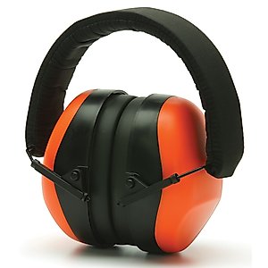 Pyramex PM80 Series Earmuff Individually Packaged NRR26dB Hi Vis Orange