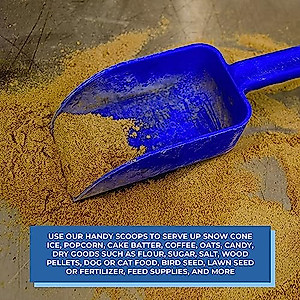 Vikan Remco 630066 Color-Coded Plastic Hand Scoop - BPA-Free Food-Safe Kitchen Utensils, Restaurant and Food Service Supplies, 16 oz, Brown