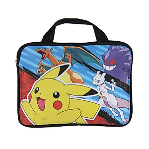 Pokemon 5 PC Backpack Set With Padded Card Carrier, Pencil Case, Insulated Snack Bag, and Pokeball Stress Toy