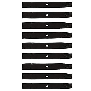 Set of 9 New Lawn Mower Blade Fits Toro, Universal 50" Decks, 74370, 74372, 74373, 74374, TIME Cutter Z, Time Cutter Z, Z5000 Models Interchangeable with 110-6837-03, 110-6837-03 112-9759-03, 1