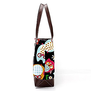 TFCOCFT Purses for Women, Tote Bag, Bags for Women, Womens Handbags, abstract colorful bird leaves pattern