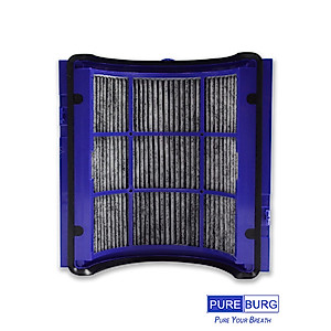PUREBURG Replacement Filter Compatible With Dyson TP06 HP06 HP09 TP09 PH01 PH02 PH03 PH04 HP07 TP07 Pure Cool Hot Air Purifier 970341-01,H13 HEPA Activated Carbon 2-in-1