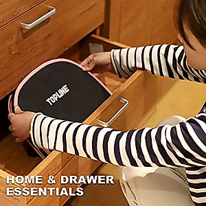 TOPLINE 208-Piece Pink Tool Kits for Women with Round Pouch, Small Tools Kit for Apartment, Home, Household Ladies Pink Tool Set for Best Gifts and Home Maintenance