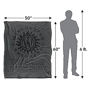 Supernatural Winchester Anti Possession Officially Licensed Silky Touch Super Soft Throw Blanket 50" x 60"