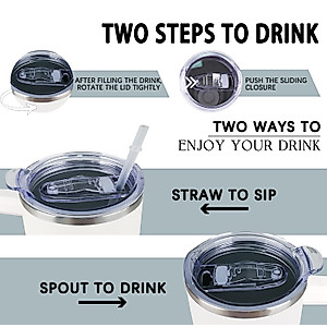 ZNYYZYBA Christian Gifts for Women - Religious Gifts for Women, 40 oz Christian Tumbler with Handle and Straw and Leak Proof Lid, Reusable Stainless Steel Insulated Travel Coffee Mug