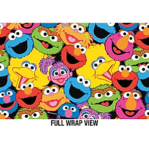 Sesame Street OFFICIAL Character Head Collage 18 oz Insulated Water Bottle, Leak Resistant, Vacuum Insulated Stainless Steel with 2-in-1 Loop Cap