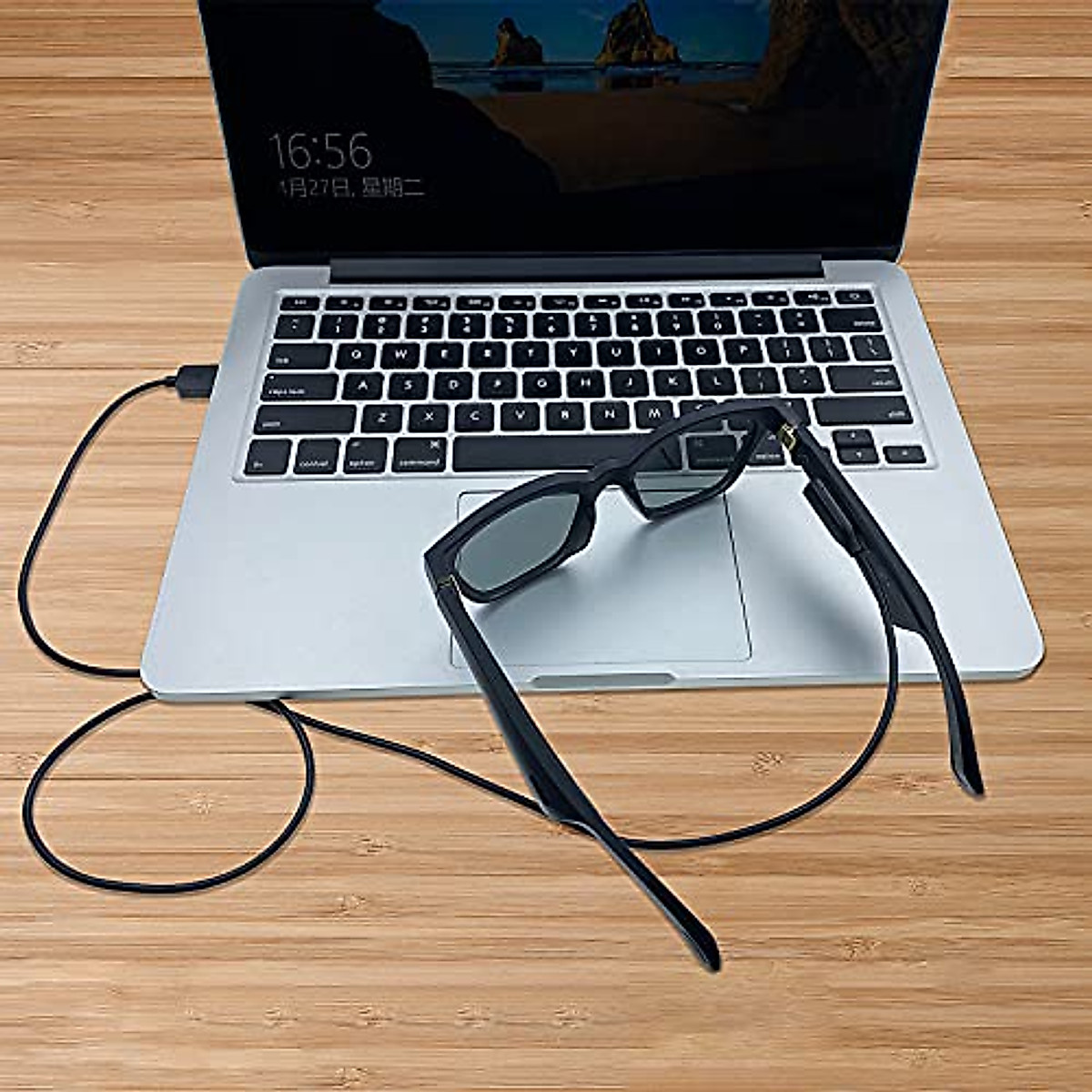 Chofit Compatible with Bose Frames Rondo/Soprano/Tenor Charger, Replacement Magnetic Charging Dock Cable for Bose Frames Alto S/M M/L Accessories (Black-1pack)