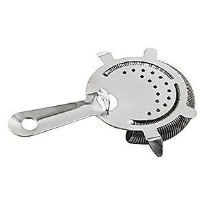 Sky Fish Hawthorne Cocktail Strainer Stainless Steel Bar Strainer Professional 4 Prong Strainer with 100 Wire Spring