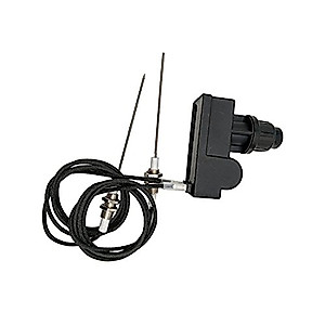 MeTer Star Grill Igniter Kit AA Battery Two Exits with Spark Plug Wire Length 1 Meters Long (Two Electrodes) CE/CSA Certified