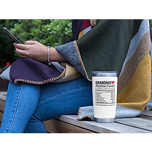 NewEleven Gifts For Grandma - Grandma Gifts From Granddaughter, Grandson - Unique Birthday Present Ideas For Grandma, Nana, Gigi, Mimi, Grammy From Grandchildren, Grandchild - 20 Oz Tumbler