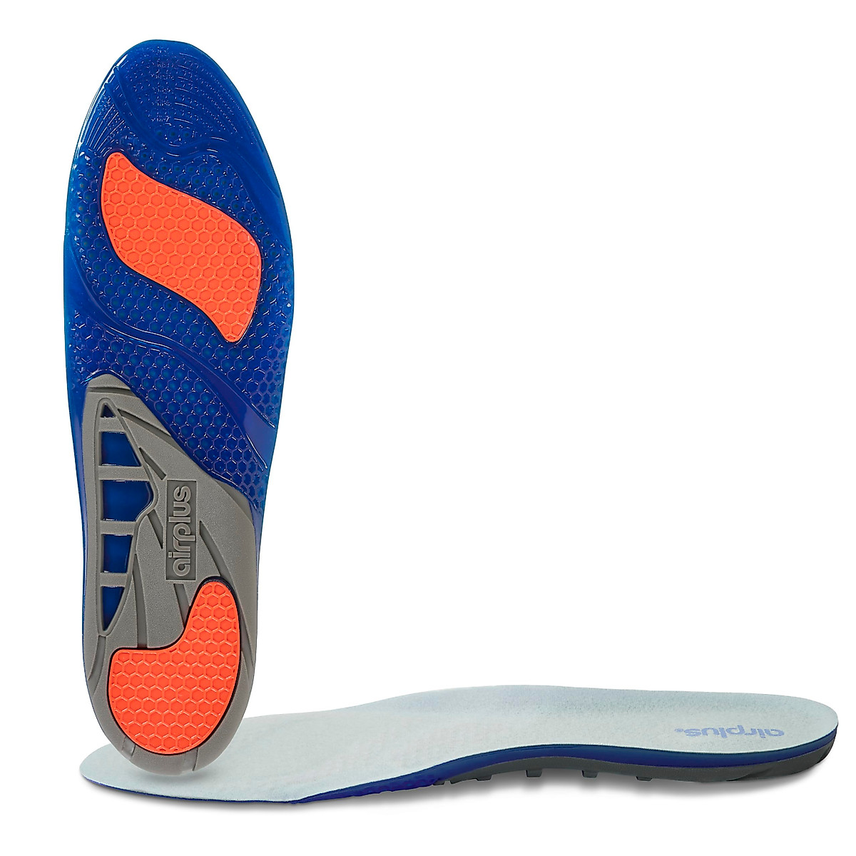 Airplus Extreme Active Gel Lightweight and Breathable Shoe Insoles for Cushion and Support, Men's, Size 7-13