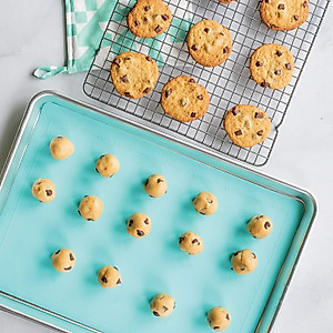 Nordic Ware 3-Piece Cookie Set, 1 Pack, with Aqua Baking Mat