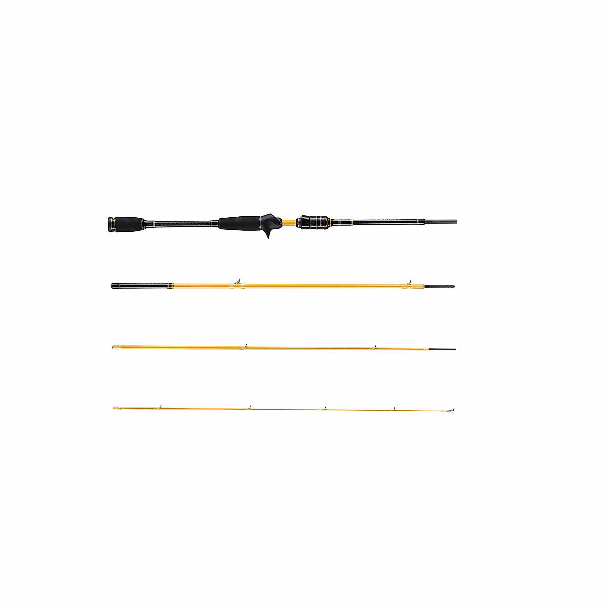 Abu Garcia STCC-704LT-AY Light Game Bait Rod, Salty Style, Colors, 4-Piece Pack Rod, Horse Mackerel, Rockfish, Mackerel, Plated, Bait Finesse