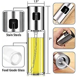 SENOZ Oil Sprayer for Cooking, Air Fryers, Salads, Barbecues - 360 Adjustable Nozzle, Plastic, 100ml