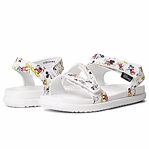 Native Shoes Girl's Charley Disney Print (Little Kid) Shell White/Shell White/Mickey All Over Print 11 Little Kid M