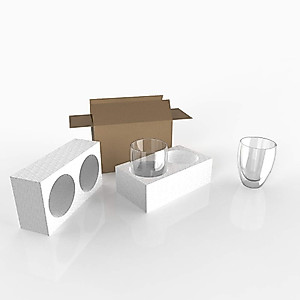 Latte Glasses,Class Double Wall Coffee Cups,Thermal Insulation Glass 13.5 OZ Set of 2 for Latte,Cappuccino,Tea,Beverages (Latte Cups)