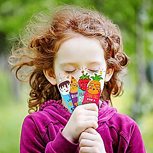 60 Pieces Scented Bookmarks Scratch and Sniff Fun Bookmarks 6 Styles for Students Bookmarks Smelly Bookmarks for Kids (Fruit Style)
