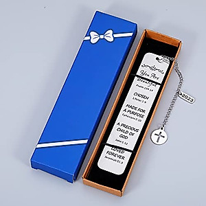 Inspirational Christian Bookmark Gifts for Women Stocking Stuffers Religious Gifts for Women Baptism Gifts for Girl Bible Verse Bookmark for Daughter Friend Birthday Christmas Baptism Church Gifts