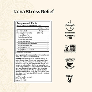Yogi Tea - Kava Stress Relief (6 Pack) - Eases Tension and Promotes Relaxation - Caffeine Free - 96 Herbal Tea Bags