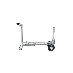 Global Industrial Aluminum 3-in-1 Convertible Hand Truck with Pneumatic Wheels