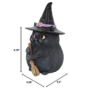 Nemesis Now Lucky Black Cat Figurine 16cm, Resin