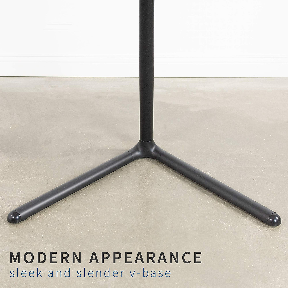 VIVO Space Saving 49 to 70 inch LED LCD Studio TV Display Stand, Television Mount with V-Base, Holds VESA up to 600x400, Black STAND-TV70B