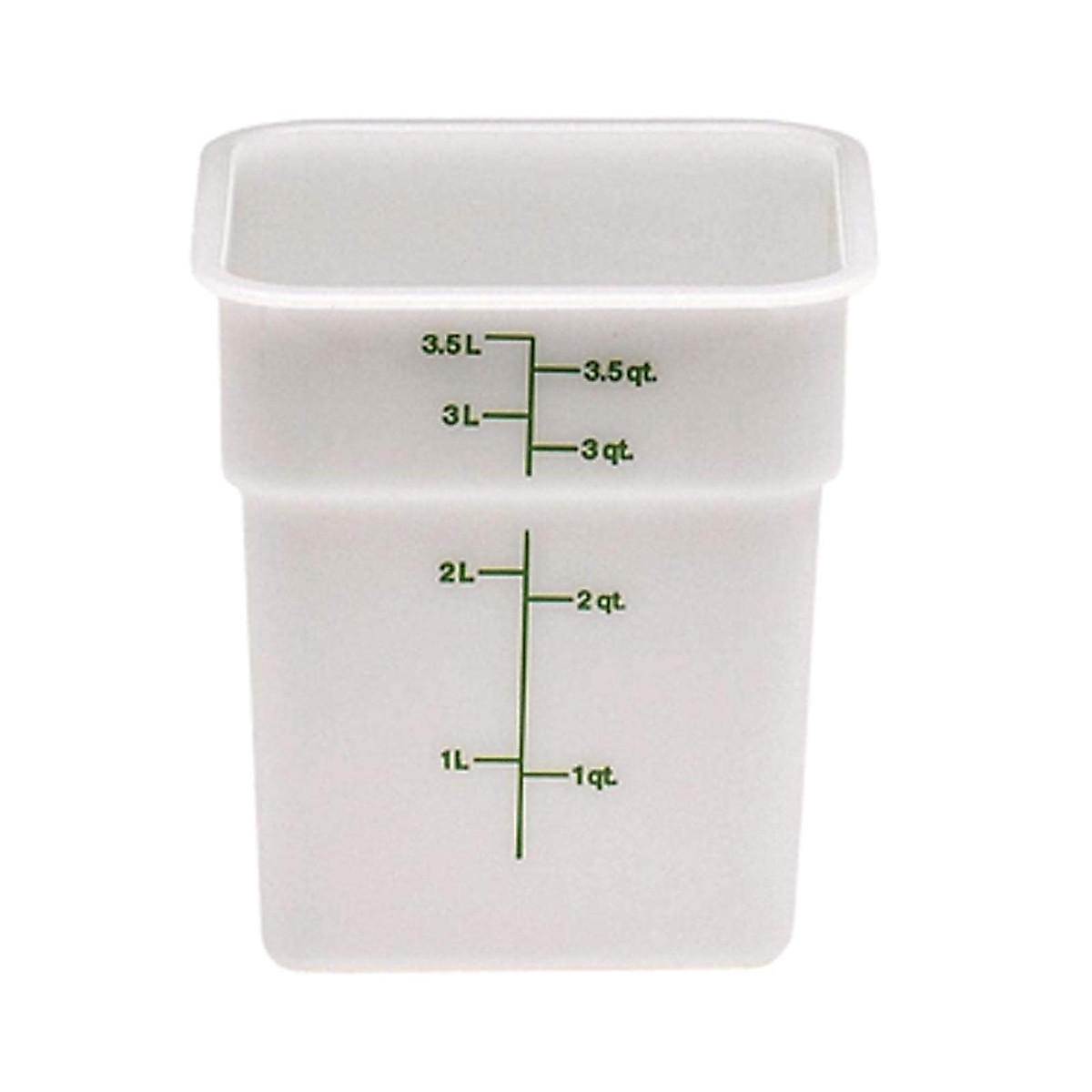 Cambro White Poly 4 Qt Cam-Square Container