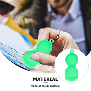 Luxshiny Ticket Scratcher Keychains, 5pcs Small Scraper Tools Scoop Shape Scratcher Keyring For Tickets Stickers Labels Films Sublimation