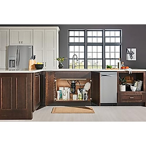 Moen Prep Series Disposer 1/2 Horsepower Continuous Feed Garbage Disposal featuring Fast Track Technology, Power Cord Included, GT50C