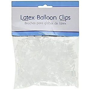 Premium Clear Plastic Latex Balloon Clips - 0.5" (144 Ct) - Quick & Easy Party Decoration Solution - Effortless Sealing for All Events and Celebrations