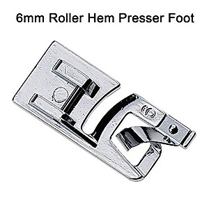 3Pcs Narrow Rolled Hem Sewing Machine Presser Foot Set (3mm, 4mm and 6mm) for All Low Shank Snap-On Singer, Brother, Babylock, Euro-Pro, Janome, Kenmore, White, Elna Sewing Machines