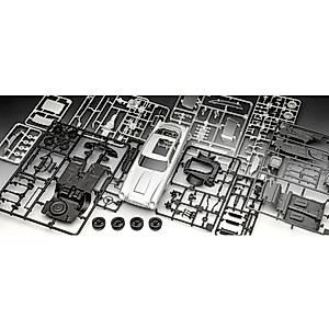 Revell 14554 Aston Martin DB5 James Bond 007 Goldfinger 1:24 Scale 122-Piece Skill Level 2 Model Car Building Kit, Silver