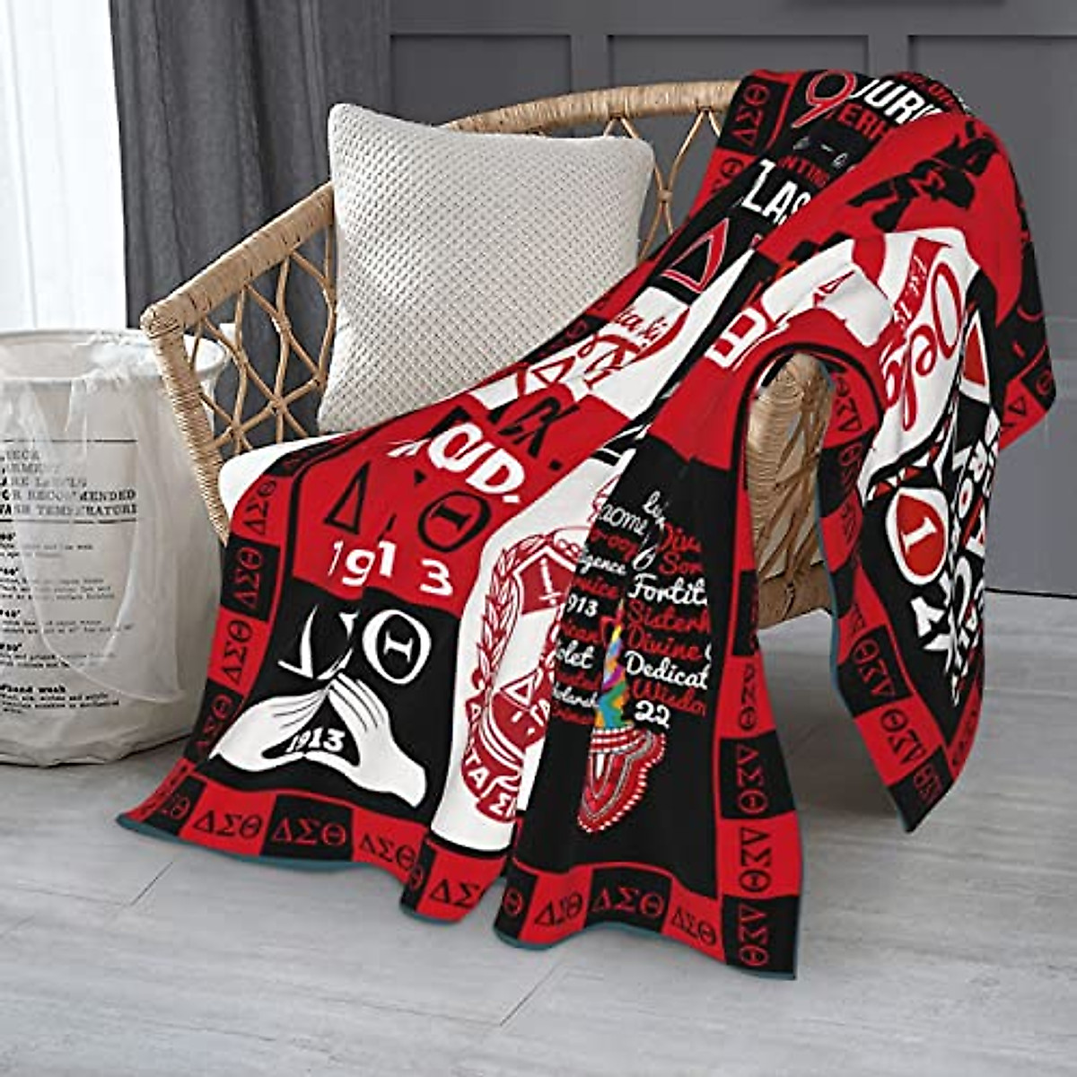 Sorority Gifts for Women Blanket 50"x60"Super Soft Flannel Throw Positive Blanket Gift for Girls