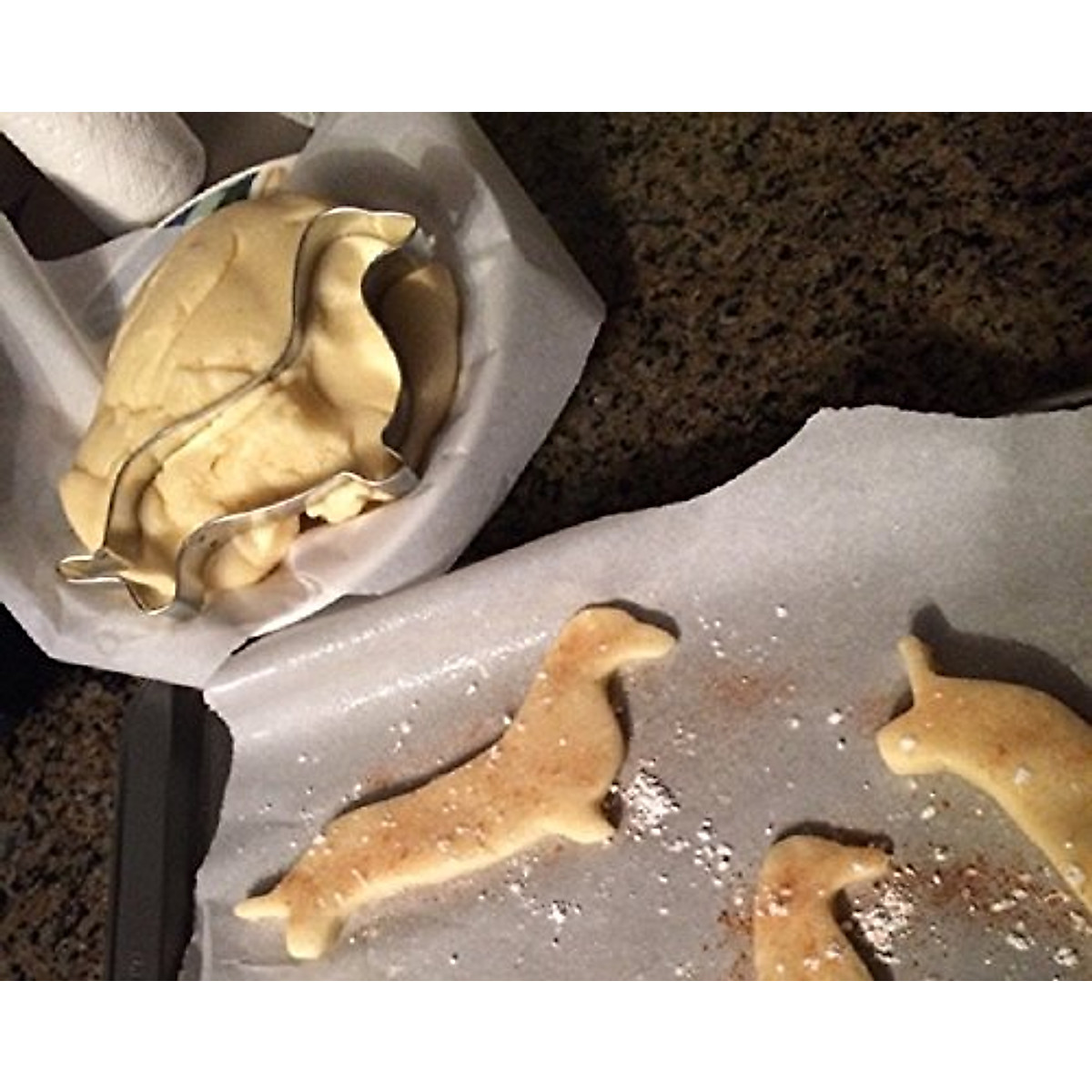 Exclusive Dachshund Dog Cookie Cutter, Real Dachshund Shape 6" Long (Set of 2)