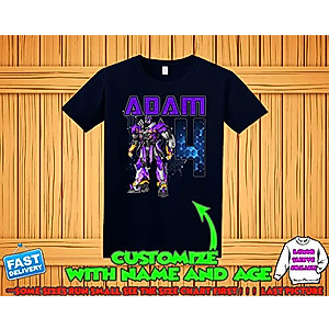 Robot Custom Shirt, Robot Birthday Shirt, Personalized Robot Shirt, Robot family shirts, Robot matching family Birthday Shirt, Birthday t-shirt for girls and boys