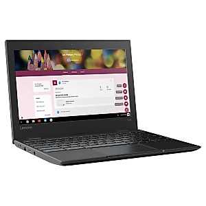 Lenovo Chromebook 100e 2nd Gen 11.6" HD Notebook Computer, Intel Celeron N4020 1.10GHz, 4GB RAM, 32GB eMMC Flash Memory, Chrome OS, Black