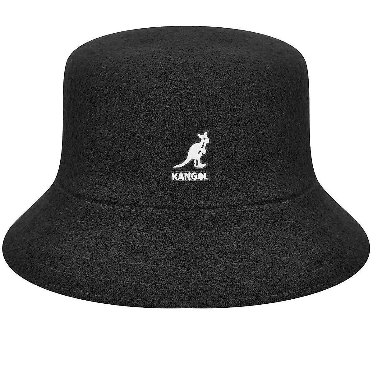 Kangol Bermuda Bucket Hat, Fashion Hats for Men and Women, Large, Black