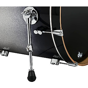 PDP By DW 7-Piece Concept Maple Shell Pack with Chrome Hardware Silver to Black Fade
