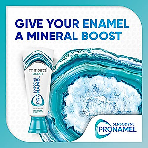 Sensodyne Pronamel Mineral Boost Enamel Toothpaste for Sensitive Teeth, to Replenish Minerals and Strengthen Enamel, Peppermint - 4 Ounces