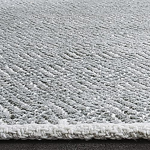 SAFAVIEH Boston Collection 6' x 9' Grey BOS680E Handmade Flatweave Cotton Area Rug